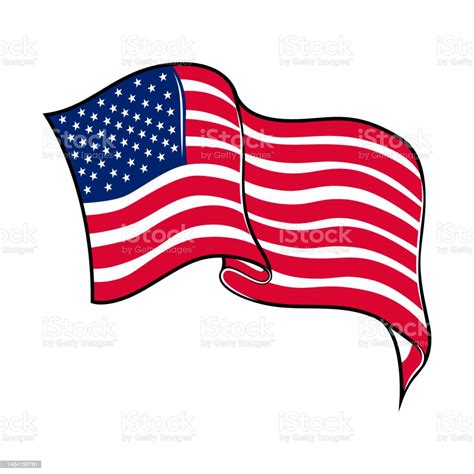 미국 국기의 그림 포스터 카드 배너 기호에 대한 디자인 요소 벡터 일러스트 레이 션 4세기에 대한 스톡 벡터 아트 및 기타 이미지 Istock