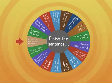 Real And Unreal Conditionals Random Wheel Spin The Wheel