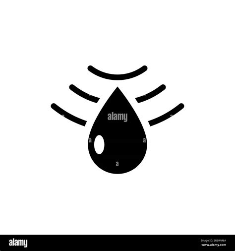 Water Sensor Vector Icon Water Flow Drop Control Sensor Logo Design