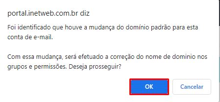 Como alterar o domínio de seu e mail Exchange Ajuda Inetweb Base de Conhecimento