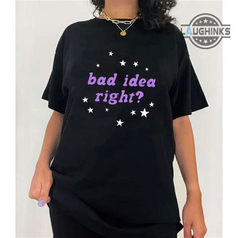 Olivia Rodrigo Shirt Bad Idea Right Shirt Bad Idea Right Lyrics T Shirt