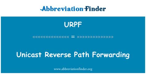 Urpf Definici N Unicast Reverse Path Forwarding Unicast Reverse Path