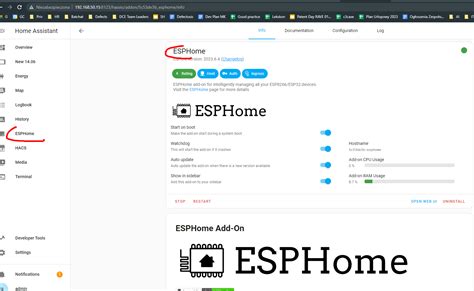 esp32 board to esphome can pair via web but not via ha esphome local