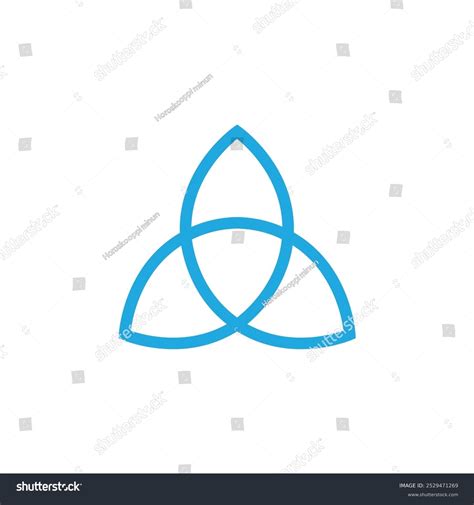 Holy Trinity Icon Simple Vector Symbol Stock Vector Royalty Free