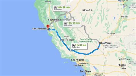 Las Vegas To San Francisco Road Trip Drive 2025 Edition