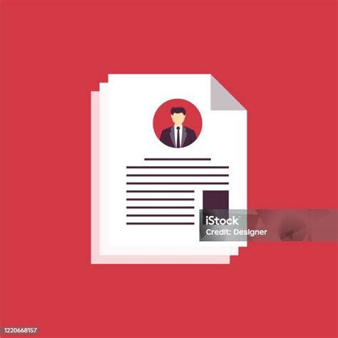 簡歷 Cv 平面圖示符號向量插圖平面設計向量圖形及更多人力資源圖片 人力資源 商務 商業金融與工業 Istock