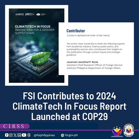 Foreign Service Institute Philippines On Linkedin 𝗣𝗥𝗘𝗦𝗦 𝗥𝗘𝗟𝗘𝗔𝗦𝗘