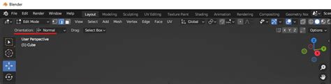 Axis Transformation Orientation Not Working Blender Stack Exchange