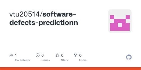 Github Vtu20514software Defects Predictionn