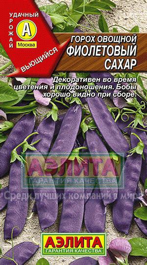 Купить Горох Фиолетовый Сахар овощной 7г среднеспел в Санкт-Петербурге ...