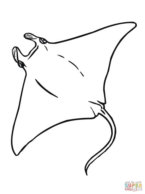 Dibujo De Mantarraya Para Colorear Dibujos Para Colorear Imprimir