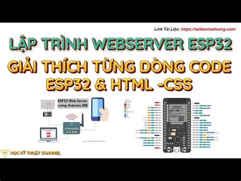 Esp L P Tr Nh Webserver Tr N Esp Gi I Th Ch T Ng D Ng Code Youtube