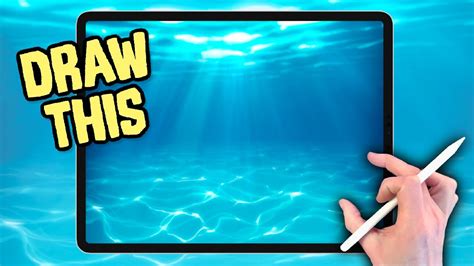 IPAD PAINTING MADE EASY Underwater Light Ripples Procreate Tutorial