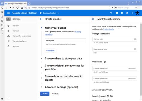 GCP Cloud Storage How To Create A Bucket And Upload Objects Aster Cloud