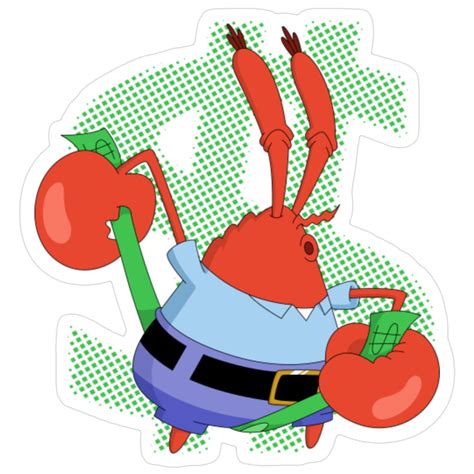 Mr Krabs T Shirtmr Krabs Love Money Sticker For Sale By Lemonsleo In