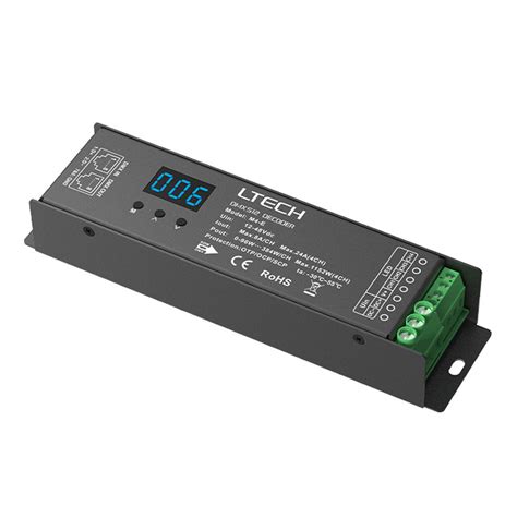 LTECH Led DMX Decoder A CH A CH Output DIN Rail V V Input Channel Output Controller C