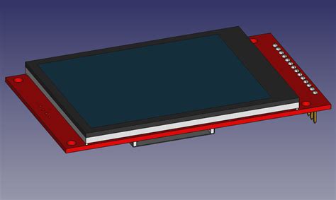 tft lcd 240x320 显示屏带 sd 卡插槽 step 模型图纸下载 懒石网
