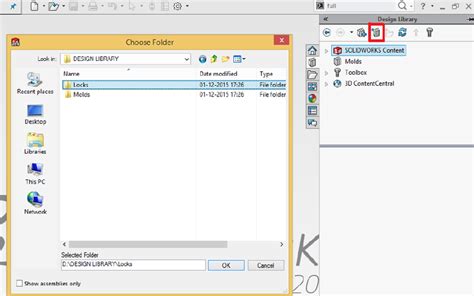 How To Add File Locations To SOLIDWORKS Design Library Conceptia