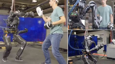 ویدیویی از ربات بوکسوری که مشت های قدرتمندی دارد