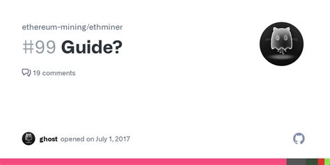 Guide Issue Ethereum Mining Ethminer Github