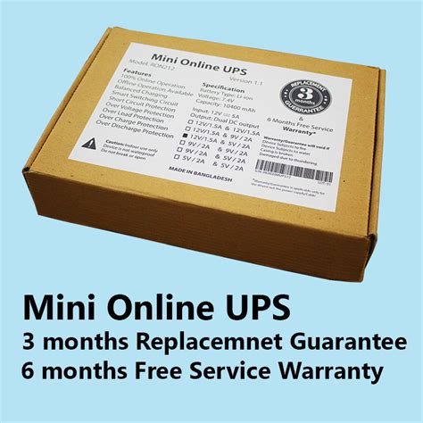 Mini UPS For Router ONU Backup Up To 13 Hours 5V 9V 12V Output Robotech BD