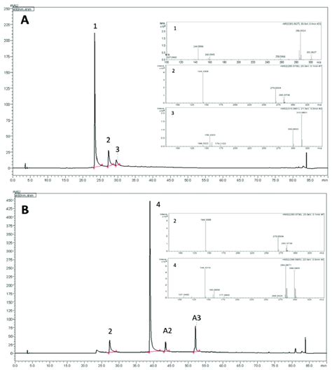 Chromatograms Of Morphotypes I W A And Iv S B Showing The