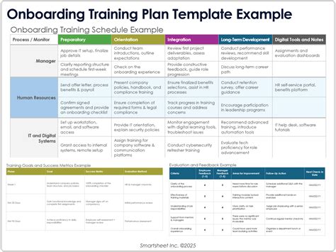 Training Schedule Template Excel