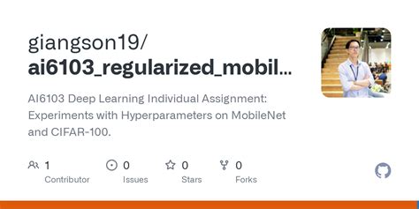 Github Giangson19ai6103assignment Ai6103 Deep Learning Assignment Experiments With
