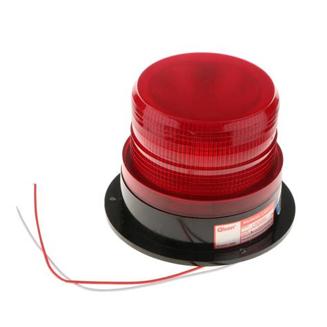 Dc V Led Sygna Stroboskopowy Ostrze Enie Migaj Ce Wiat O Lampa Czerwona Amagogo