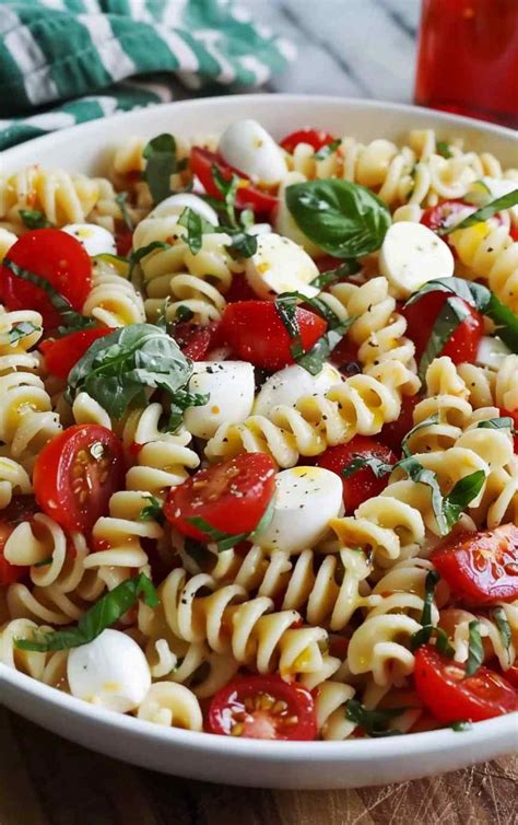Caprese Pasta Salad Quick Homemade Recipes