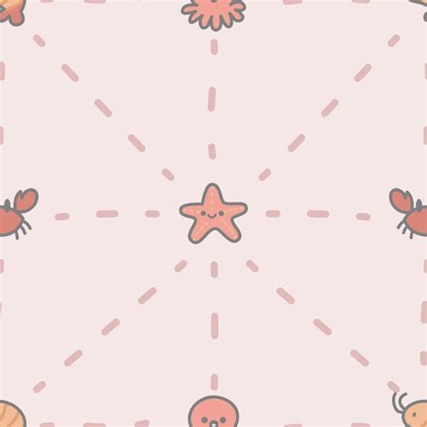 Premium Vector Seamless Pattern Sea Animals