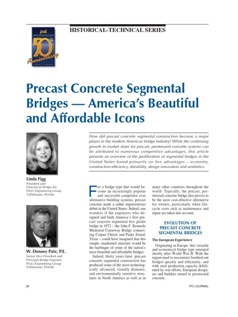 History Of Segmental Concrete Bridges Pdf Prestressed Concrete