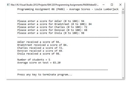 solved programming assignment 6 10 points possible