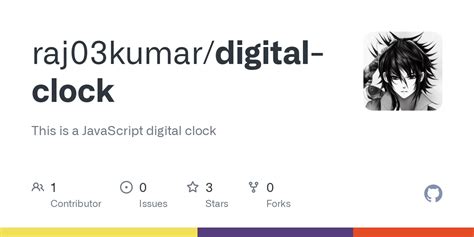 Github Raj03kumardigital Clock This Is A Javascript Digital Clock