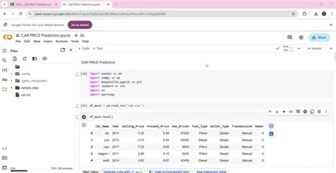 Task 2 Internpe Car Price Prediction Using Machine Learning Predicting Anjali Rohilla