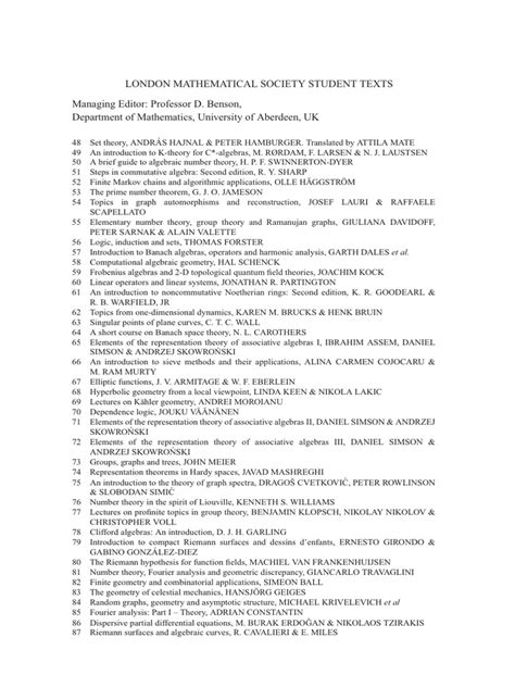 Riemann Surfaces And Algebraic Curves A First Course In Hurwitz Theory