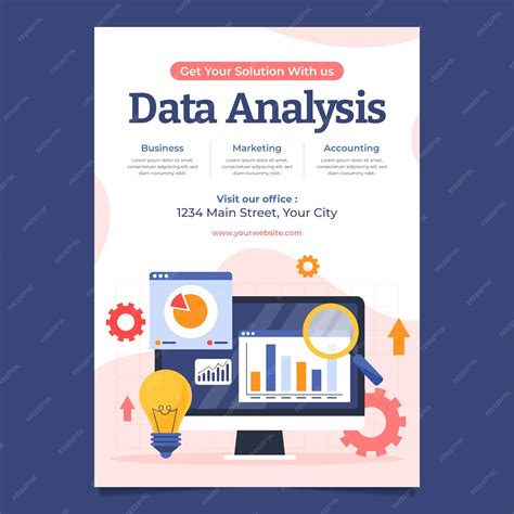 Free Vector Hand Drawn Data Analysis Poster