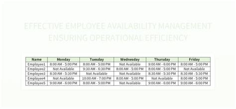 Free Staff Allocation Templates For Google Sheets And Microsoft Excel Slidesdocs