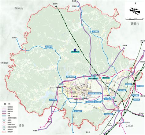轨交东义浦线、浦义同城快速通勤通道网络浦江总体规划草案公布！ 义乌房子网新房