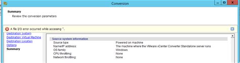 Vmware Vcenter Converter Standalone Client Issue Rvmware