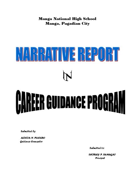 Career Guidance Program Narrative Report 2016 Pdf Job Interview Inquiry