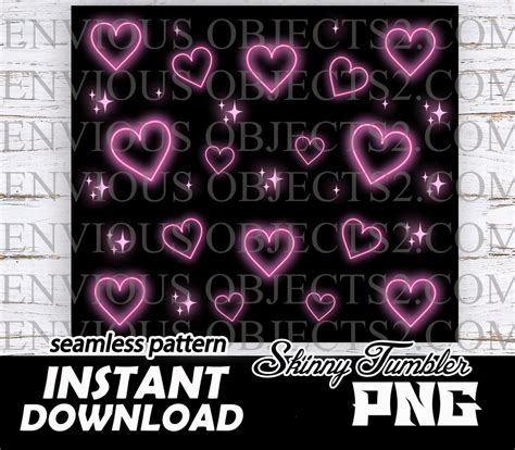 Chola Hearts Valentine Day Png Skinny Tumbler Wrap Chicana Png