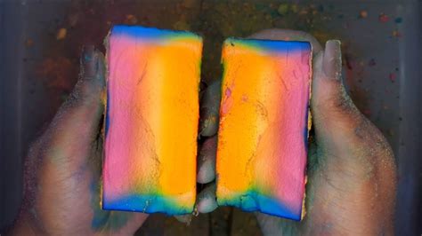 ASMR SnowFairyASMR Deep Dyed Gym Chalk Blocks YouTube