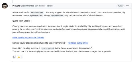 Synchronized Reentrantlock Jdk Virtual Thread