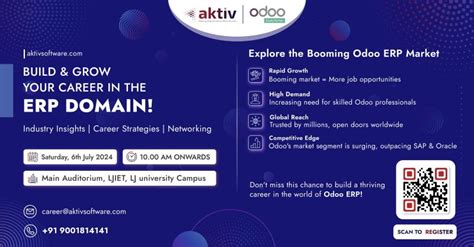 Join Aktiv Software Seminar On Odoo Career Aktiv Software Posted On The Topic Linkedin