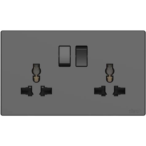 2g International Switched Socket Color Ecolux