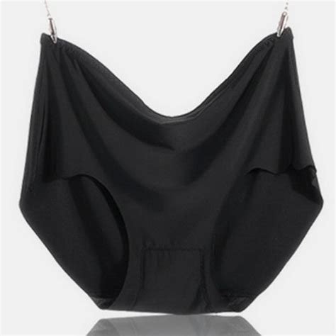 여성용 초대형 플러스 사이즈 팬티 하이웨이스트 초박형 통기성 삼각형 반바지 섹시하고 부드러운 속옷 55 125kg 친한