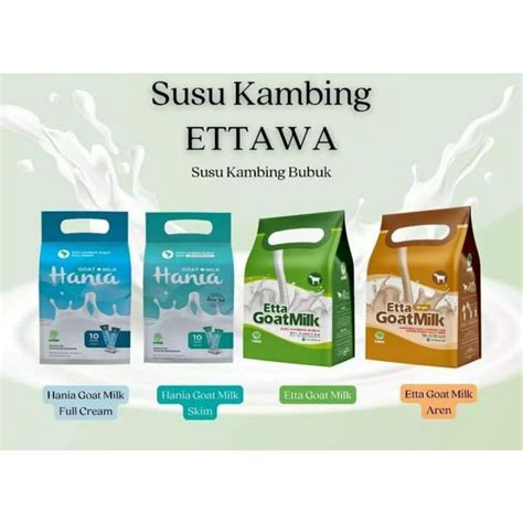 Jual Susu Kambing Ettawa Susu Kambing Bubuk Herbal HNI Etta Goatmilk Hania Goatmilk Shopee