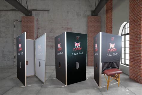 Dv8 Dare™ Custom Portable Gloryhole Booth Includes Czech Style Reverse