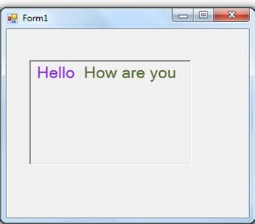 RichTextBox Control In VB Net MindStick